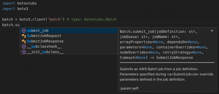 开启 Python 组件 Boto3 在 Ide 中的智能提示 隔叶黄莺 Yanbin Blog 软件编程实践